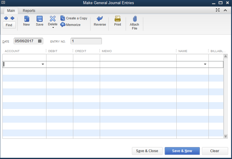 Quickbooks Online Journal Entry Import Template Printable Templates